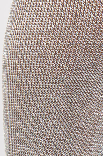 Riley Silver Metallic Fishnet Trousers – Miss Hussy